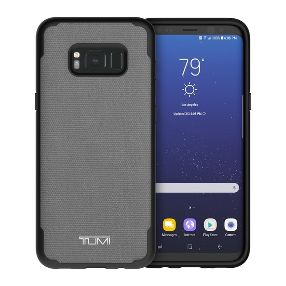 Tumi | Accessories | Tumi Canvas Case Phone Case For Samsung S8 Grey ...